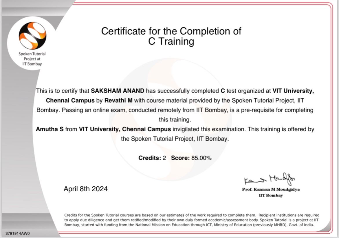 Saksham Anand on LinkedIn: #programming #python #c #cpp #iitbombay # ... Saksham Anand on LinkedIn: #programming #python #c #cpp #iitbombay # ...