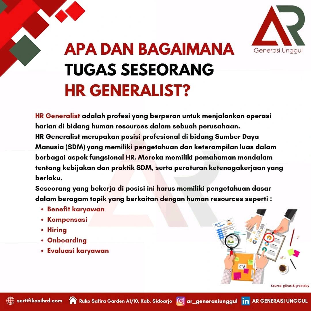 Rizqi Widi Rahmadani on LinkedIn: Apa saja sih tugas HR Generalist? 🤔📚 ... Rizqi Widi Rahmadani on LinkedIn: Apa saja sih tugas HR Generalist? 🤔📚 ...