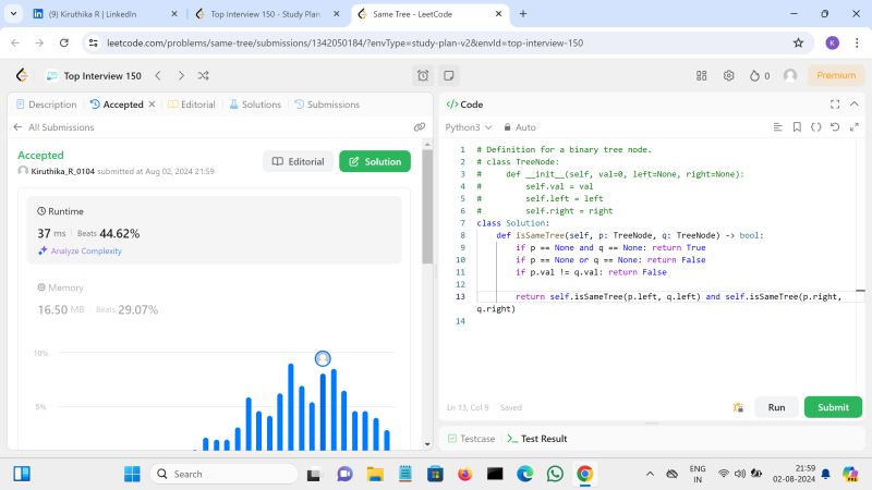 Kiruthika R on LinkedIn: Completed Day 28 of my LeetCode challenge with ... Kiruthika R on LinkedIn: Completed Day 28 of my LeetCode challenge with ...