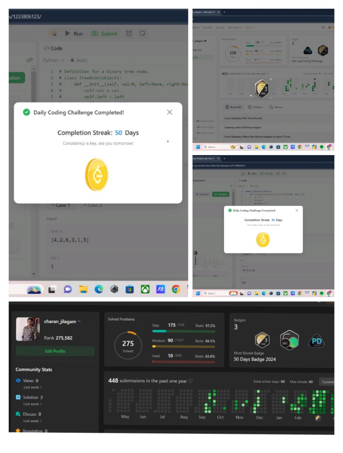 charan jilagam on LinkedIn: #leetcode #problemsolving #codingjourney # ... charan jilagam on LinkedIn: #leetcode #problemsolving #codingjourney # ...