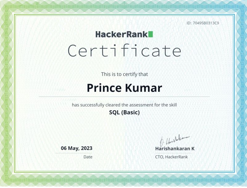 Prince Kumar on LinkedIn: #sql #hackerrank Prince Kumar on LinkedIn: #sql #hackerrank