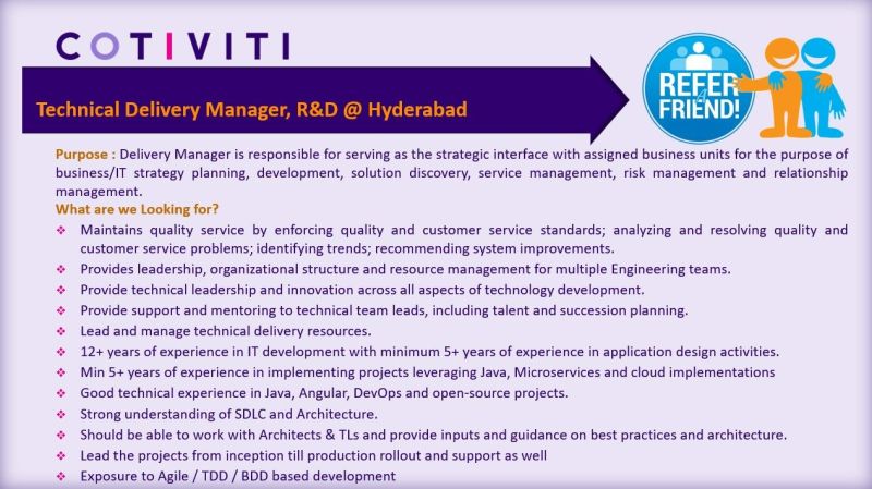 Voonna Ranjith on LinkedIn: #cotiviti #hiring #java #cloud # ... Voonna Ranjith on LinkedIn: #cotiviti #hiring #java #cloud # ...