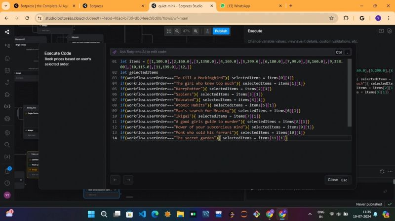 Yamini Thirumani on LinkedIn: Integrating Bot Press with web technologies. Yamini Thirumani on LinkedIn: Integrating Bot Press with web technologies.