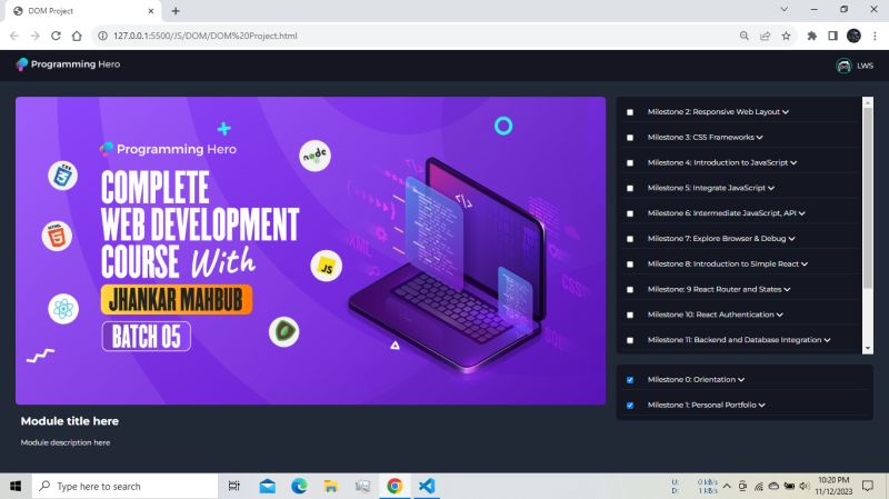 Safaet Rabbi on LinkedIn: I made a clone of this webpage using DOM ... Safaet Rabbi on LinkedIn: I made a clone of this webpage using DOM ...