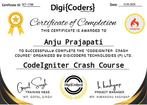 Anju Prajapati on LinkedIn: #codeigniter Anju Prajapati on LinkedIn: #codeigniter