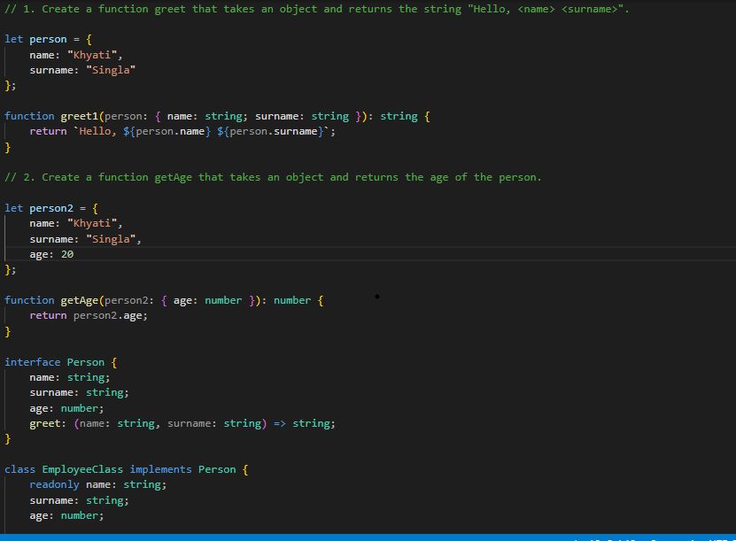 Khyati Singla on LinkedIn: #100daysofcode #typescript #codingjourney # ... Khyati Singla on LinkedIn: #100daysofcode #typescript #codingjourney # ...