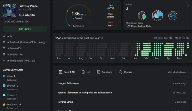 Prithviraj Panda on LinkedIn: #leetcode #codenewbie #dsa #cpp # ... Prithviraj Panda on LinkedIn: #leetcode #codenewbie #dsa #cpp # ...