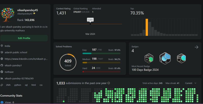 Passed 400 LeetCode questions! #ProblemSolving #LeetCode #CodingJourney ... Passed 400 LeetCode questions! #ProblemSolving #LeetCode #CodingJourney ...