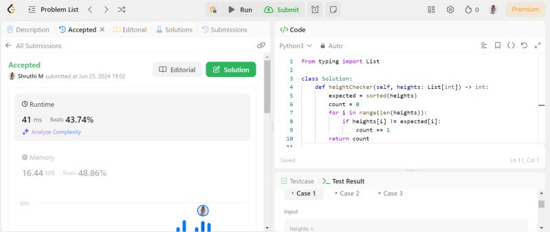 SHRUTHI MOHAN on LinkedIn: #50daysofcode #leetcode SHRUTHI MOHAN on LinkedIn: #50daysofcode #leetcode