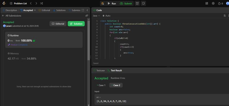 Janani R on LinkedIn: Day-8/50 days LeetCode Challenge-(Three ... Janani R on LinkedIn: Day-8/50 days LeetCode Challenge-(Three ...