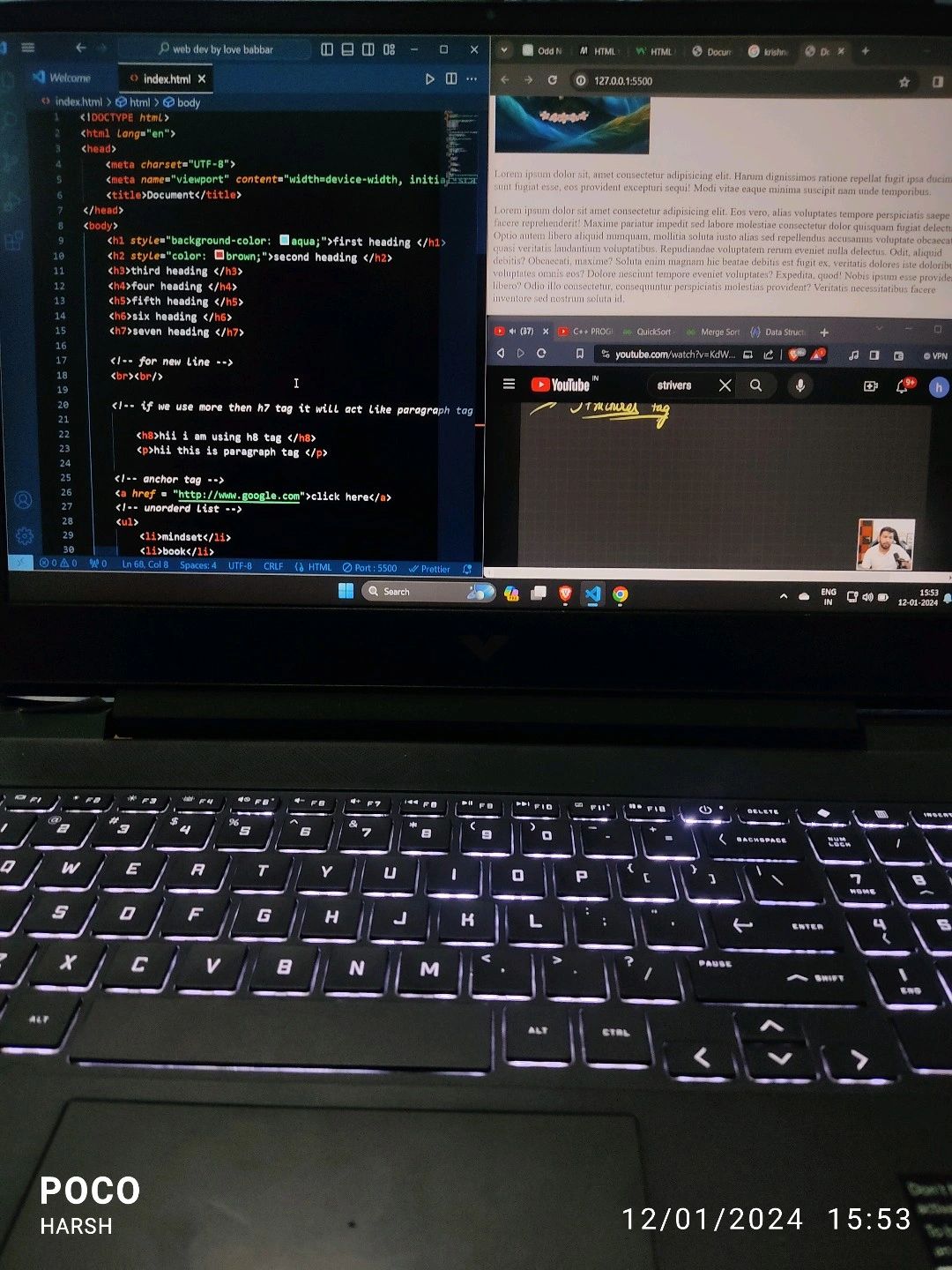 Harsh Kumar on LinkedIn: #html #codingjourney Harsh Kumar on LinkedIn: #html #codingjourney