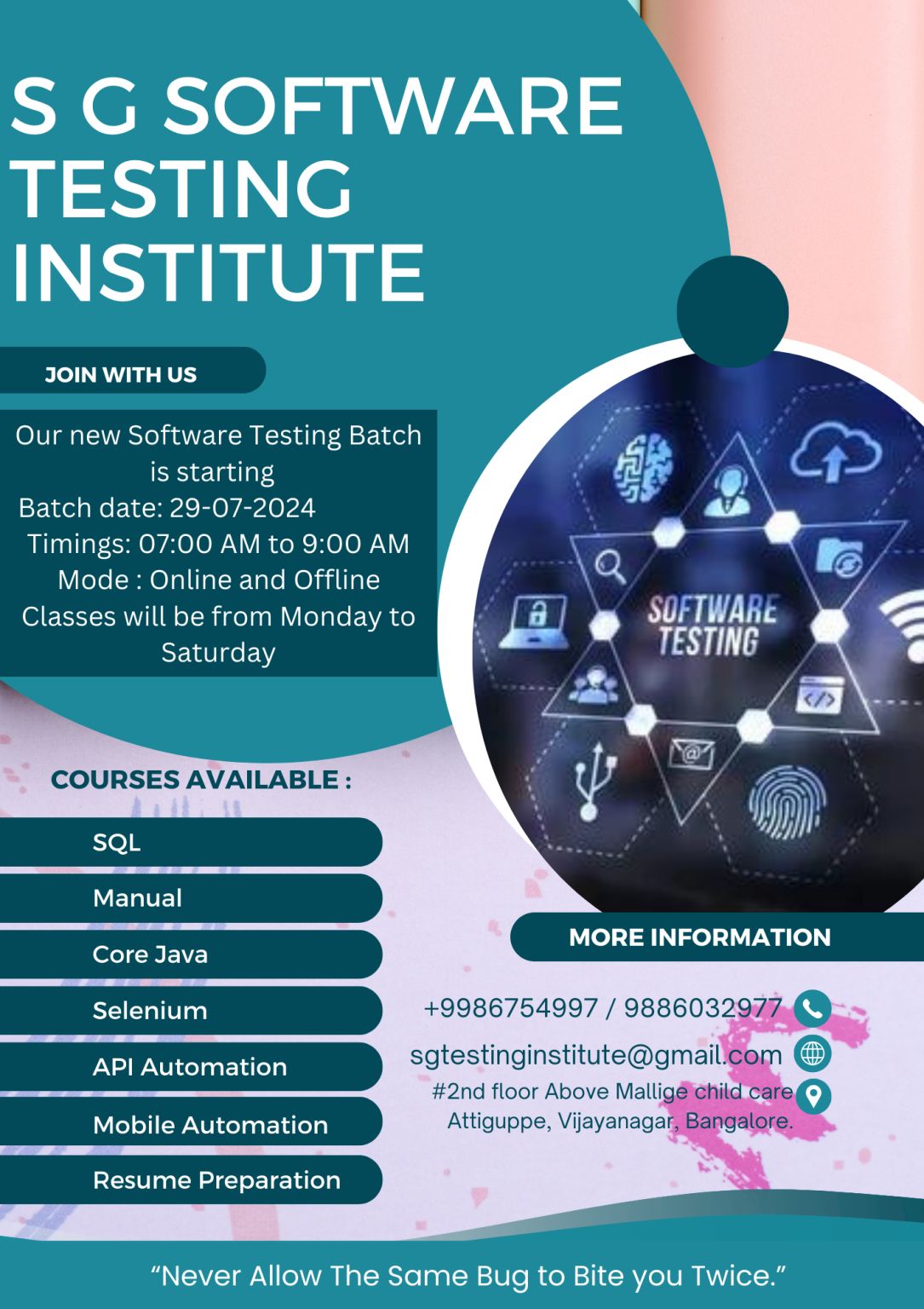 SG Software Testing Institute on LinkedIn: S G SOFTWARE TESTING ... SG Software Testing Institute on LinkedIn: S G SOFTWARE TESTING ...