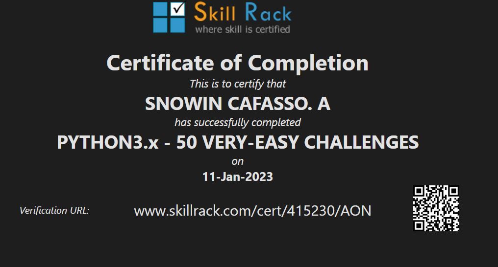 Snowin Cafasso on LinkedIn: #python #pythonprogramming #coding # ... Snowin Cafasso on LinkedIn: #python #pythonprogramming #coding # ...