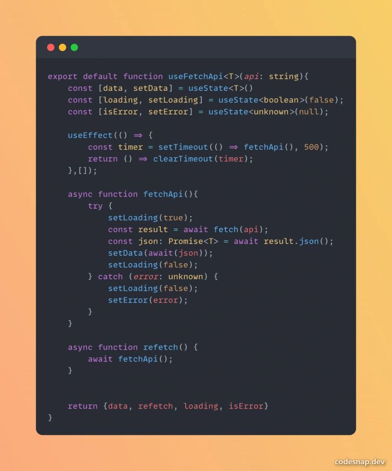 Faizal Ardhi Cahyanto on LinkedIn: Custom hooks Reactjs Typescript. Faizal Ardhi Cahyanto on LinkedIn: Custom hooks Reactjs Typescript.