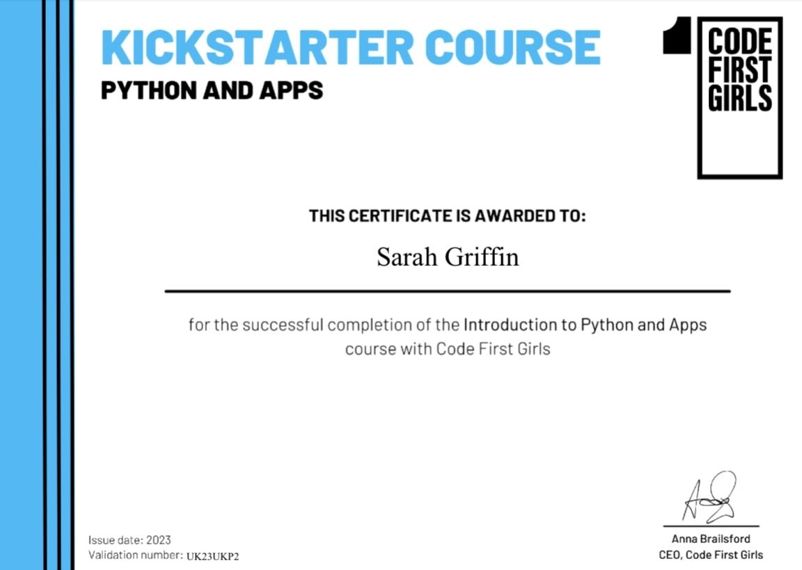 Sarah Griffin on LinkedIn: #python #pythoncoding #pythonprogramming # ... Sarah Griffin on LinkedIn: #python #pythoncoding #pythonprogramming # ...