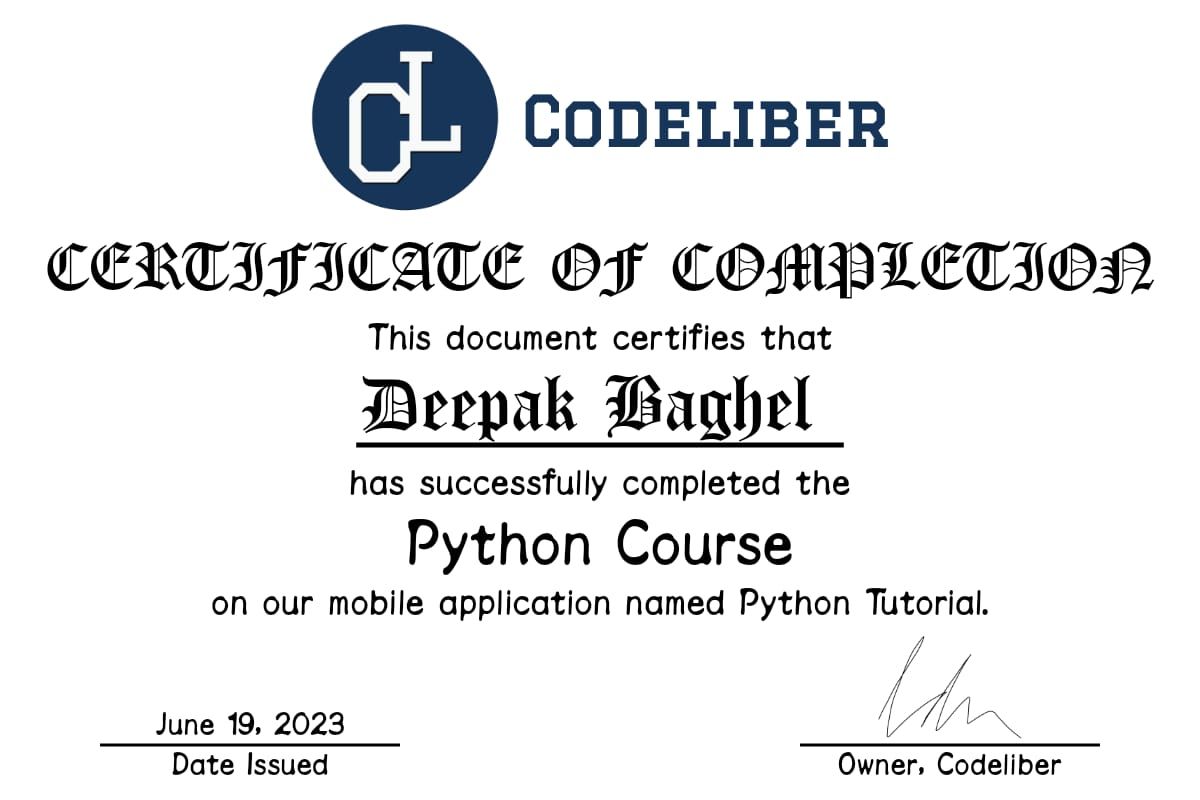Deepak Baghel on LinkedIn: #python #programming Deepak Baghel on LinkedIn: #python #programming