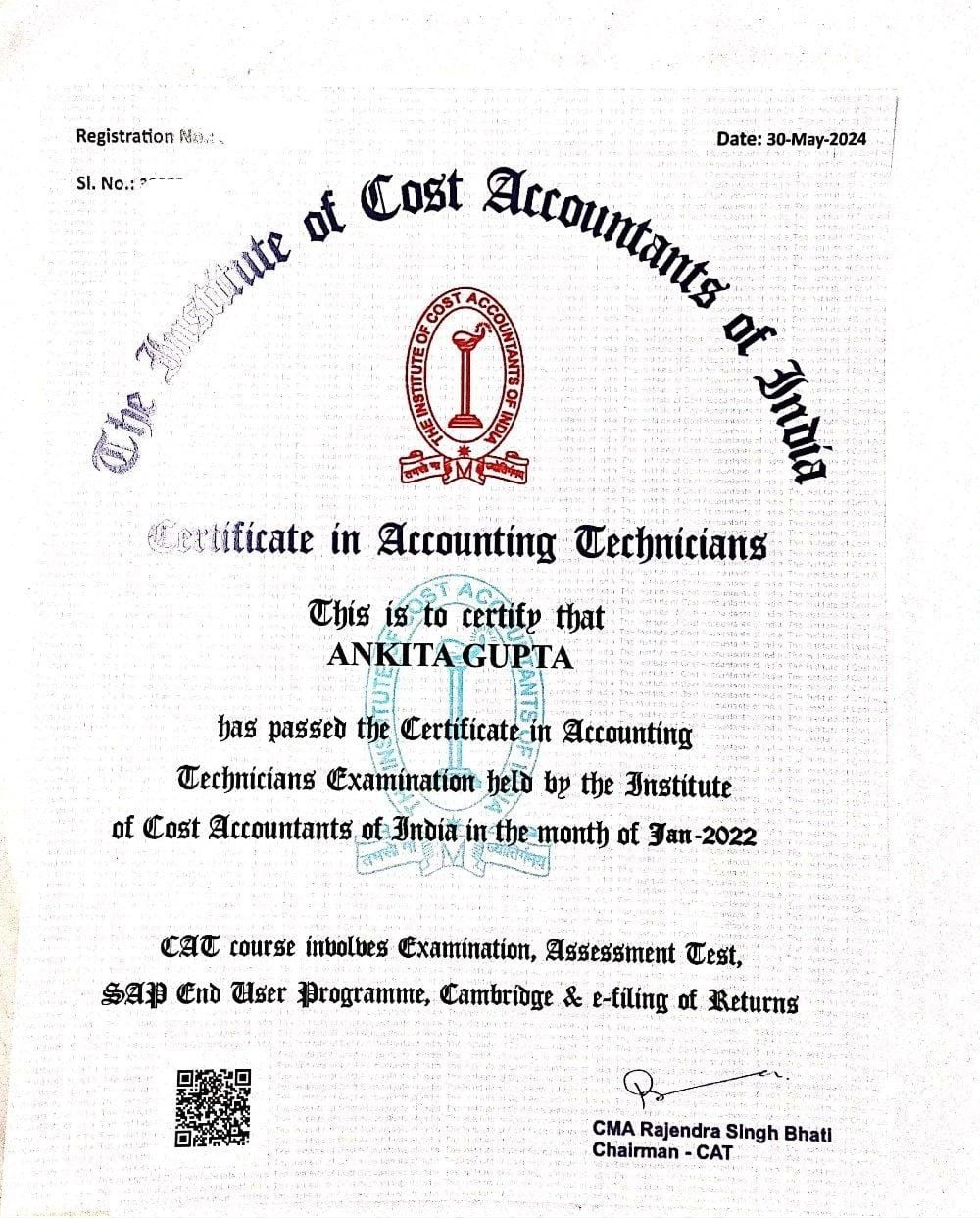 Ankita Gupta on LinkedIn: Certificate in CAT (Certified Accounting ... Ankita Gupta on LinkedIn: Certificate in CAT (Certified Accounting ...