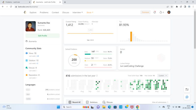 Sumanta Das on LinkedIn: #leetcode Sumanta Das on LinkedIn: #leetcode