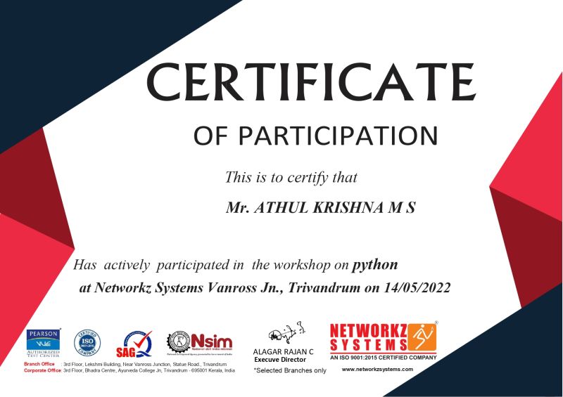 ATHUL KRISHNA M S on LinkedIn: #python #workshop #learning #programming ... ATHUL KRISHNA M S on LinkedIn: #python #workshop #learning #programming ...