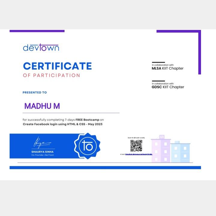 Madhu M on LinkedIn: #devtown #html #css Madhu M on LinkedIn: #devtown #html #css