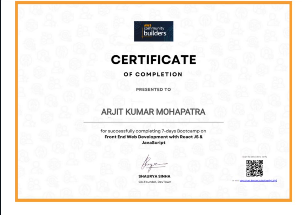 Arjit Kumar Mohapatra posted on LinkedIn Arjit Kumar Mohapatra posted on LinkedIn