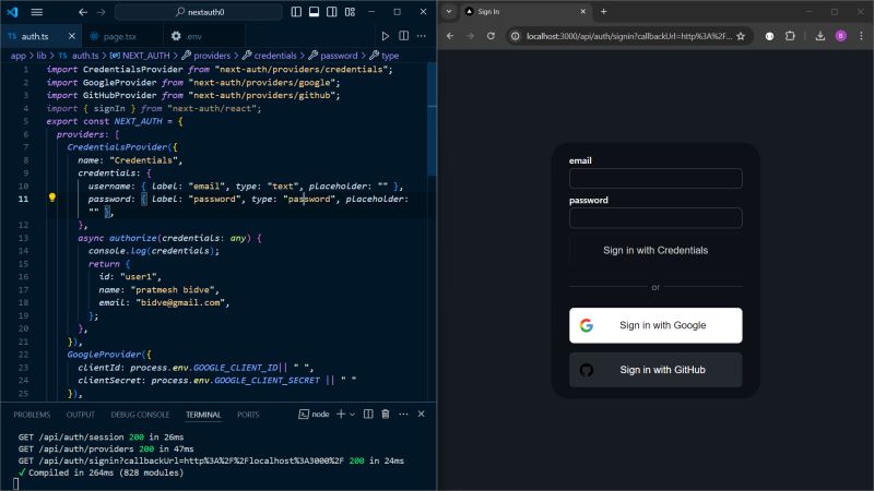 Prathmesh Bidve on LinkedIn: #nextauth #authentication #nextjs # ... Prathmesh Bidve on LinkedIn: #nextauth #authentication #nextjs # ...