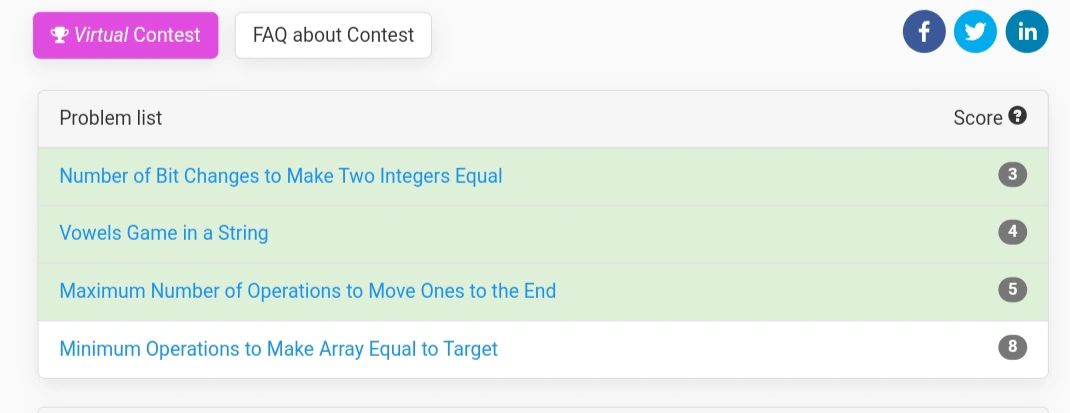 Aditya Dolui on LinkedIn: #coding #leetcode #weeklycontest Aditya Dolui on LinkedIn: #coding #leetcode #weeklycontest