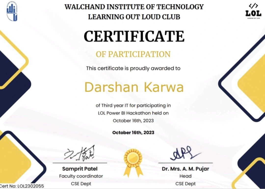 Darshan K on LinkedIn: #powerbi #dataanalytics #lolclub #hackathon Darshan K on LinkedIn: #powerbi #dataanalytics #lolclub #hackathon