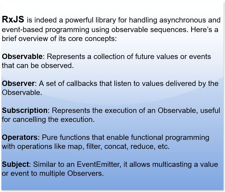 Sree T on LinkedIn: RxJS - Reactive Extensions Library for JavaScript Sree T on LinkedIn: RxJS - Reactive Extensions Library for JavaScript