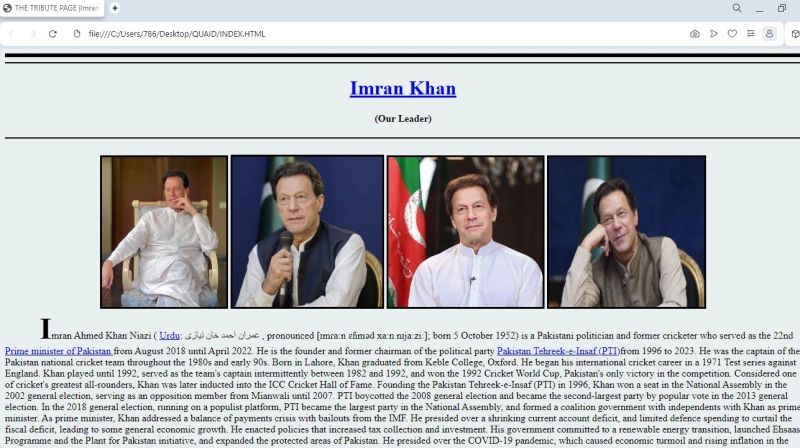 Manal Mansoor on LinkedIn: HTML Task 1 Accomplished : Tribute Page ... Manal Mansoor on LinkedIn: HTML Task 1 Accomplished : Tribute Page ...