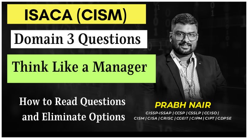 Prabh Nair on LinkedIn: #cism #isaca Prabh Nair on LinkedIn: #cism #isaca
