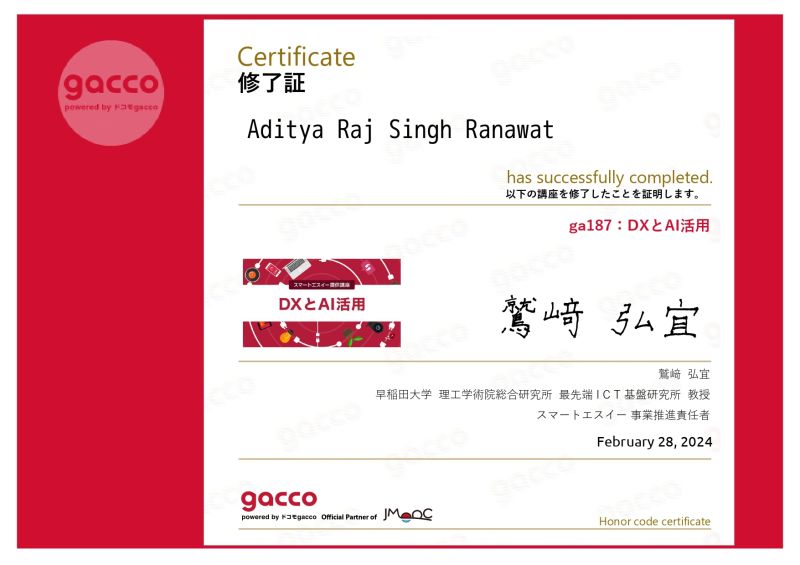 Aditya Raj Singh Ranawat on LinkedIn: #ai #dx #continuouslearning # ... Aditya Raj Singh Ranawat on LinkedIn: #ai #dx #continuouslearning # ...