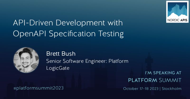 Brett Bush on LinkedIn: #platformsummit2023 #nordicapis #apidevelopment ... Brett Bush on LinkedIn: #platformsummit2023 #nordicapis #apidevelopment ...