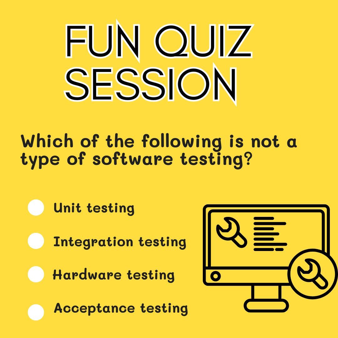 Archi jain on LinkedIn: #softwaretesting #quiztime #techtrivia Archi jain on LinkedIn: #softwaretesting #quiztime #techtrivia