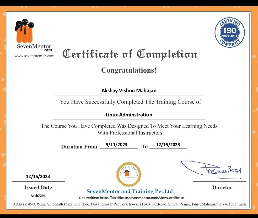 Akshay Mahajan on LinkedIn: #linux Akshay Mahajan on LinkedIn: #linux
