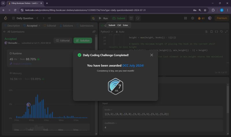 Shrinedhi M.R. on LinkedIn: #codingjourney #leetcode #geeksforgeeks # ... Shrinedhi M.R. on LinkedIn: #codingjourney #leetcode #geeksforgeeks # ...