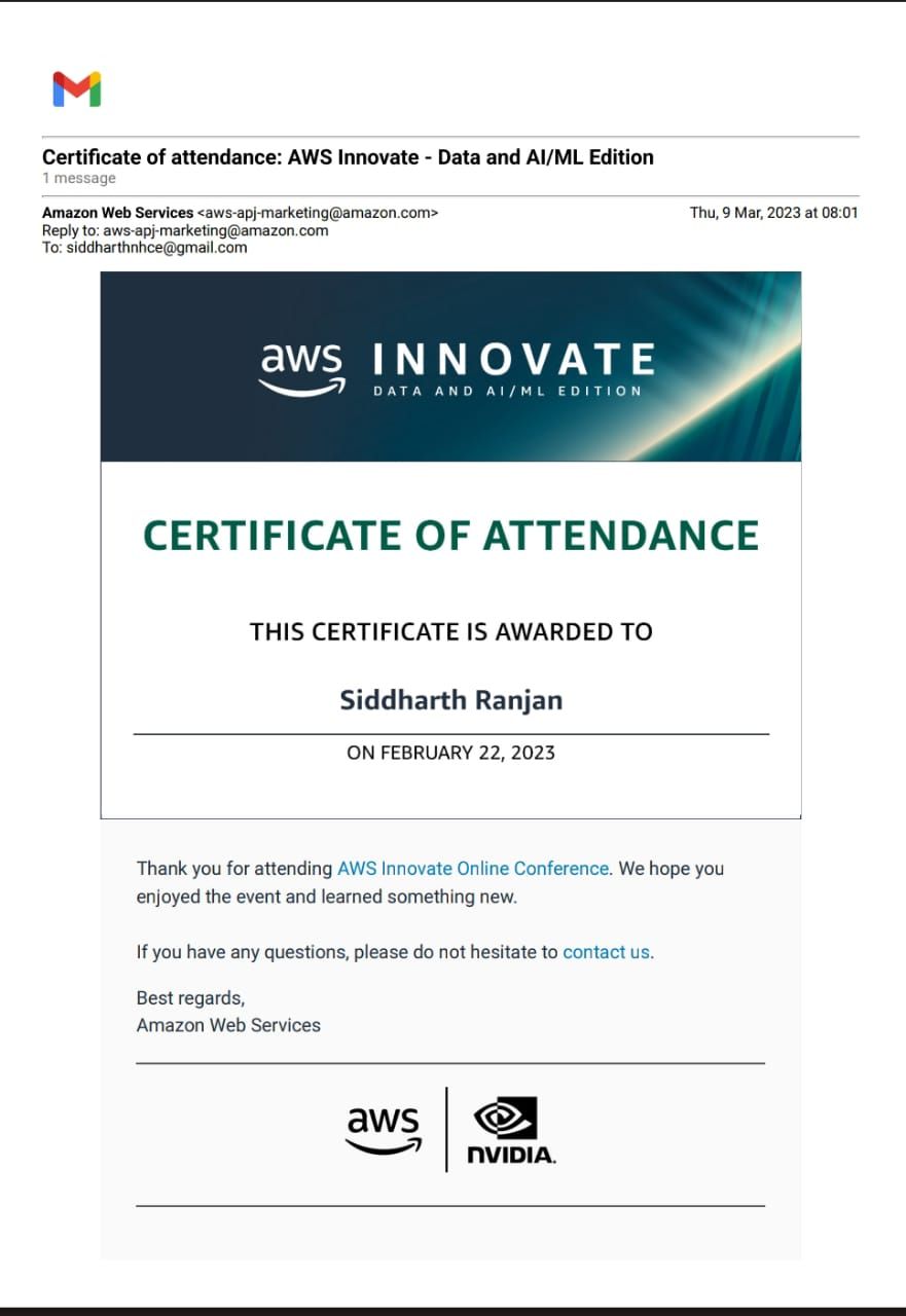 Siddharth Ranjan posted on LinkedIn Siddharth Ranjan posted on LinkedIn