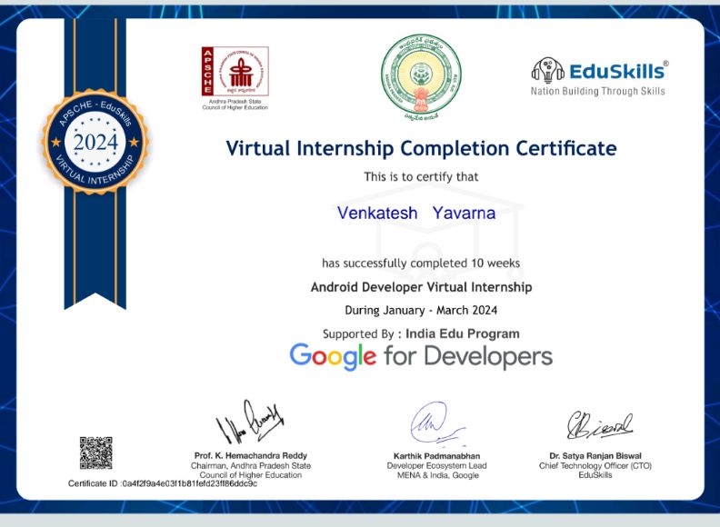yavarna venkatesh on LinkedIn: #apsche_eduskills_internship #apsche # ... yavarna venkatesh on LinkedIn: #apsche_eduskills_internship #apsche # ...