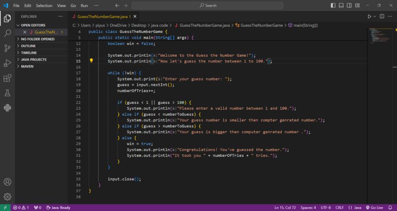 Piyush Kumar on LinkedIn: #internship #javaprogramming #java #codsoft # ... Piyush Kumar on LinkedIn: #internship #javaprogramming #java #codsoft # ...