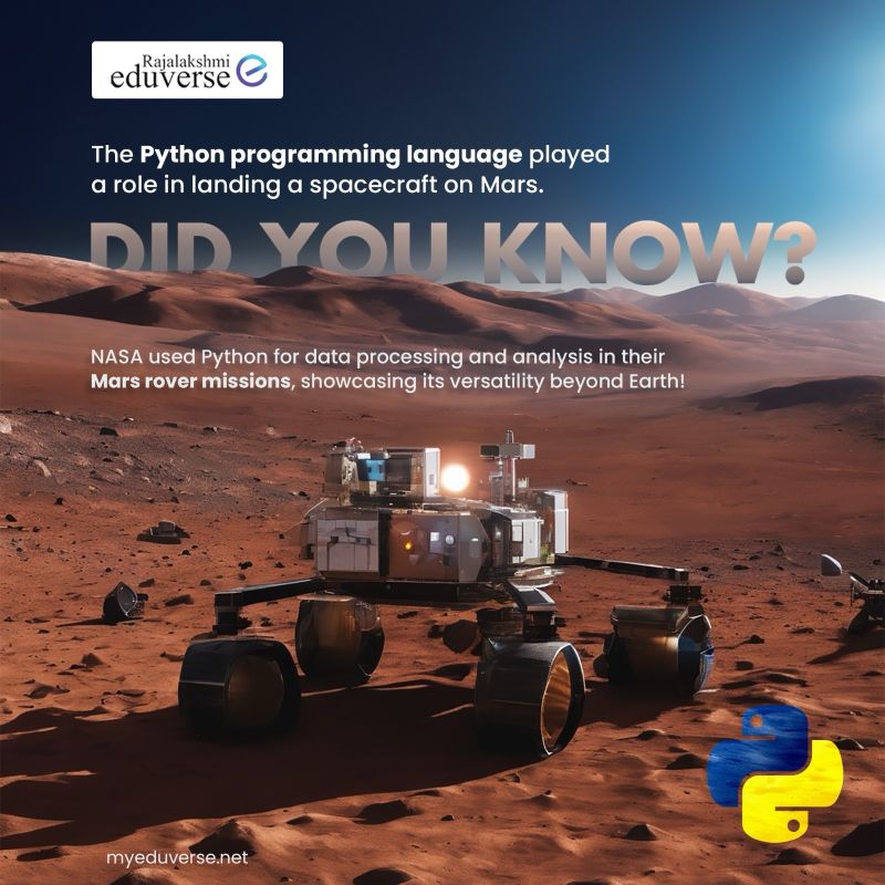Rajalakshmi Eduverse on LinkedIn: #discovertheunexpected #python #nasa ... Rajalakshmi Eduverse on LinkedIn: #discovertheunexpected #python #nasa ...