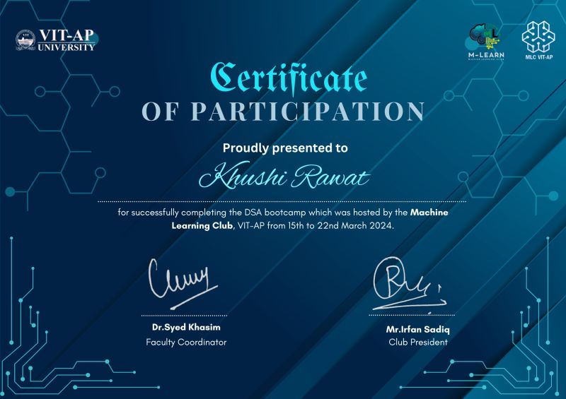 Khushi Rawat on LinkedIn: #datastructures #algorithms #mlcvitap Khushi Rawat on LinkedIn: #datastructures #algorithms #mlcvitap