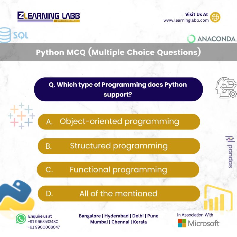 Learning Lab on LinkedIn: #python #mcq #codingchallenge #pythondev # ... Learning Lab on LinkedIn: #python #mcq #codingchallenge #pythondev # ...