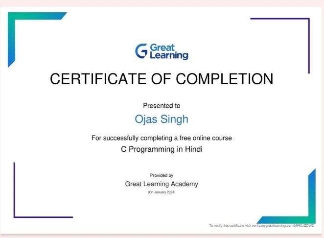 Ojas Singh on LinkedIn: #cprogramming #greatlearning #codingjourney # ... Ojas Singh on LinkedIn: #cprogramming #greatlearning #codingjourney # ...