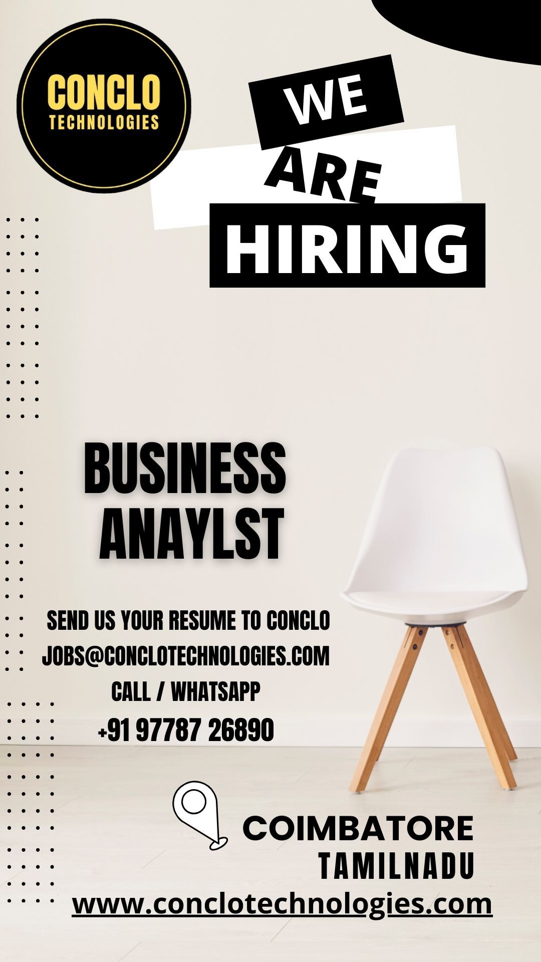 CONCLO Technologies Pvt Ltd. on LinkedIn: Job Title: Business Analyst ... CONCLO Technologies Pvt Ltd. on LinkedIn: Job Title: Business Analyst ...