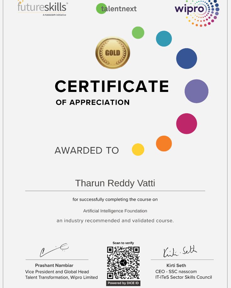 Tharun Reddy Vatti on LinkedIn: #artificialintelligence #wiprocareers Tharun Reddy Vatti on LinkedIn: #artificialintelligence #wiprocareers