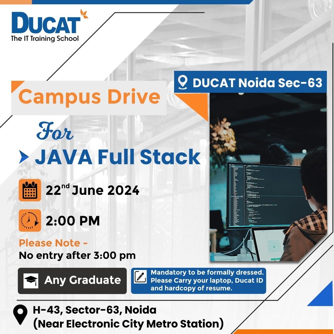 Ducat India on LinkedIn: #ducat #ducatindia #campusplacementdrive # ... Ducat India on LinkedIn: #ducat #ducatindia #campusplacementdrive # ...