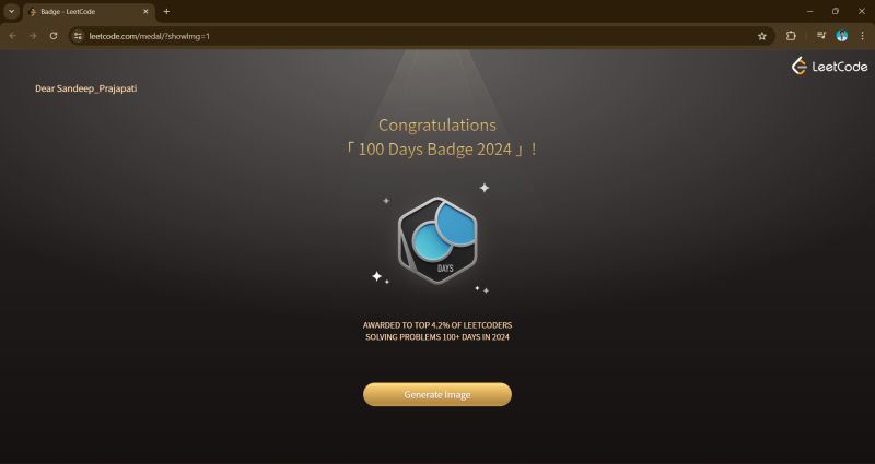 Sandeep Prajapati on LinkedIn: #100daysofcode #codingchallenge # ... Sandeep Prajapati on LinkedIn: #100daysofcode #codingchallenge # ...