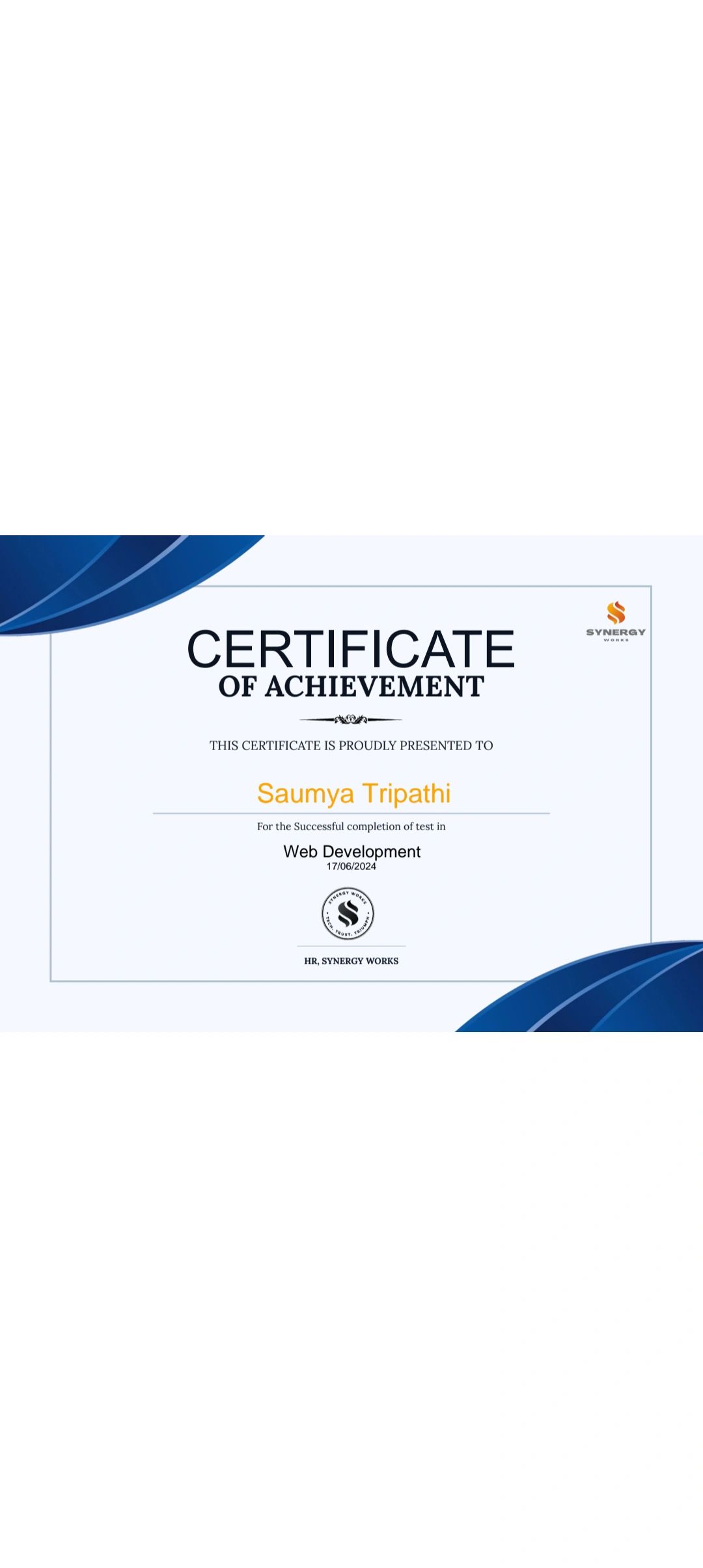 Saumya Tripathi on LinkedIn: #webdevelopment #gratefull Saumya Tripathi on LinkedIn: #webdevelopment #gratefull