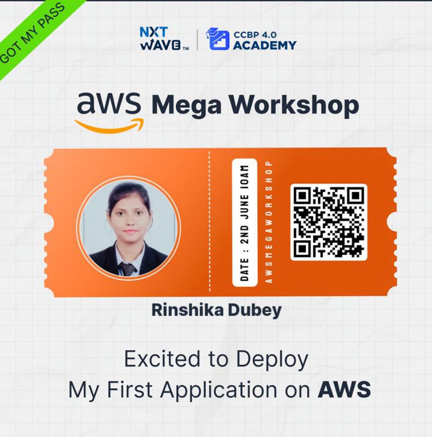 rinshika dubey on LinkedIn: #aws #workshop #cloudcomputing #nxtwave # ... rinshika dubey on LinkedIn: #aws #workshop #cloudcomputing #nxtwave # ...