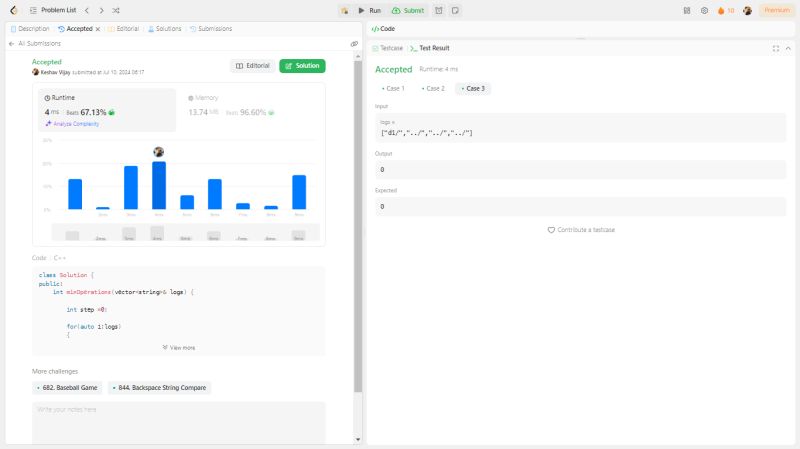 Keshav Vijay on LinkedIn: #100daysofcode #codingjourney #leetcode # ... Keshav Vijay on LinkedIn: #100daysofcode #codingjourney #leetcode # ...